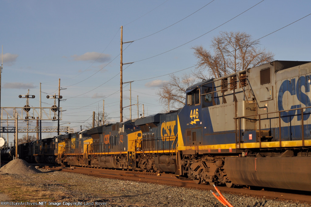 CSXT 446 Double Meet At Butler St